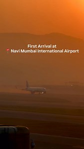First Arrival at Navi Mumbai International Airport ✈️ A moment the city waited decades for — history made today. 🤍 . #IndiGo #NaviMumbai | Utkarsh Thakkar