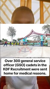 Over 300 (GSO) cadets in the KDF Recruitment were sent home for medical reasons.