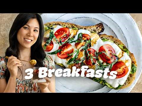3 HIGH PROTEIN BREAKFASTS (No cook) | Food in Progress
