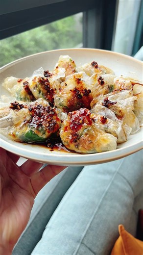 These Rice Paper Chive Dumplings are hands down some of the best dumplings I've ever tasted!⁠ ⁠ https://iheartumami.com/rice-paper-chive-dumplings/ They are super crispy with a delicious, vegetarian-friendly filling.⁠ ⁠ I had a blast using a dumpling mold, but you can easily fold them into a square, and they'll be just as amazing.⁠ ⁠ Oh, and did I mention they're FREEZER friendly? Air fry or pan fry – both work perfectly! :)⁠ ⁠ Share this recipe with your friends because good food is meant to be