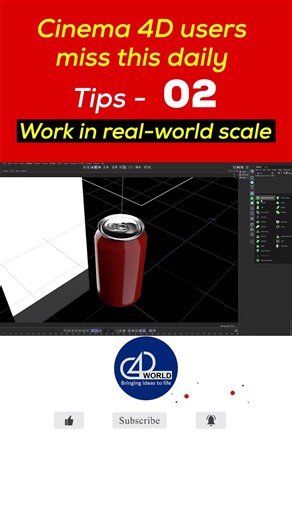 Cinema 4D Scale Mistake That Makes Your Renders Look Fake 😬 | Day 2