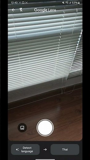 แปลภาษาผ่านกล้อง ในแอป Google Translate