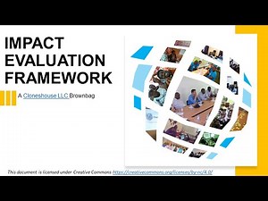 Impact Evaluation Frameworks
