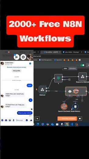 2000+ Free N8N Workflows & AI Workflow Generator Chrome Extension #n8n #n8nworkflow #n8nautomation