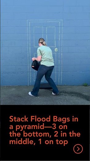 How to Stack Quick Dam Flood Bags