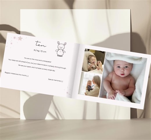 Editable Baby Memory Book: Gender Neutral Keepsake (digital Download) - Etsy