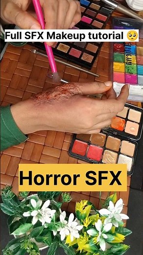 Scary SFX Makeup Tutorial |🔥 Easy Tutorial For Beginners | Must Try Look 👍#shaguftamakeover #shorts