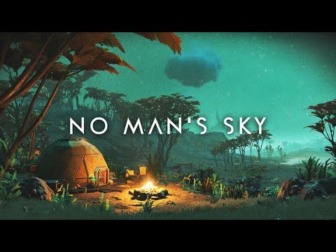 No Man’s Sky Base Campfire – 4 Hour Alien Planet Ambience | Relax, Sleep, Study, Explore