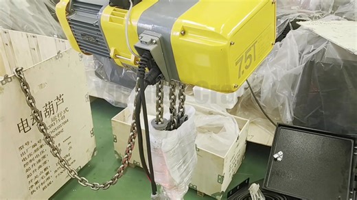 7.5 Ton Electric Chain Hoist ✔ Load test completed ✔ Smooth lifting & braking ✔ Ready to ship to the Philippines 🇵🇭 Factory-tested before delivery. Built for real industrial work. Mobile/WhatsApp: 86-188-3818-4113 | Crane Yuantai