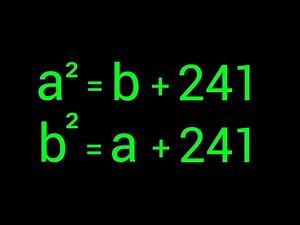 A Nice Algebra Problem | a=? & b=?