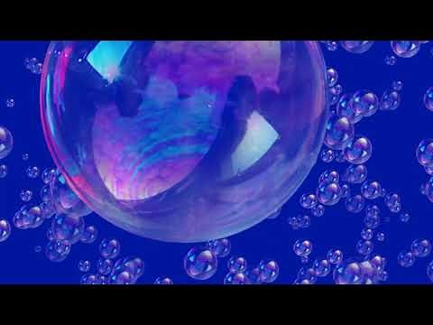 Soap Bubbles Moving Blue Screen Effect