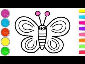 How to Draw a Butterfly | Beautiful butterfly drawing and colouring | Step-by-Step Art Tutorial