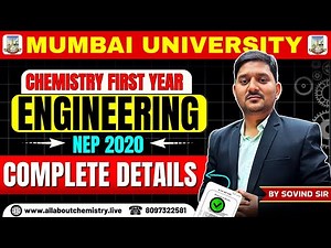 Mumbai University: What's New in the 1st Year Engineering Chemistry Syllabus? | By Sovind Sir #MU