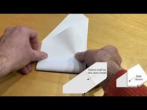 Making a letter into its own envelope - six folds with one sheet of A4 paper