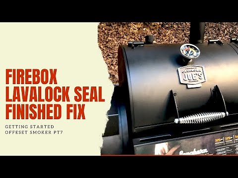 Oklahoma Joes Smoker Mods Seal Firebox LavaLock Seal High Temp Pt 7