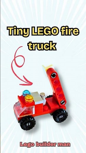 How to Build a tiny Fire truck 🚒 | Step-by-Step Tutorial
