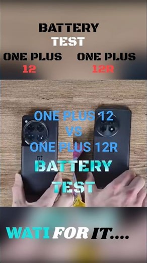 ONE PLUS 12 VS ONE PLUS 12R !! One Plus 12 Vs 12r Battery Test, #shorts #shortsfeed ‪@tech_mr1-01‬
