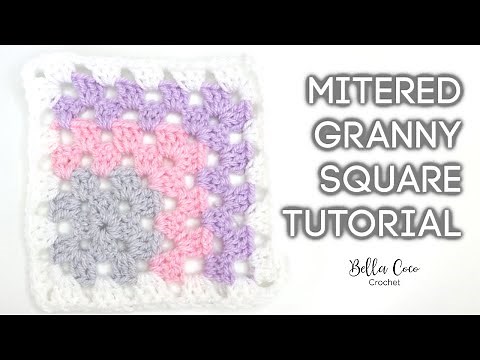 HOW TO CROCHET A MITERED GRANNY SQUARE | Bella Coco Crochet