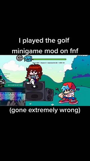 I played the golf minigame mod on fnf and it was a little bit sus girlfriend is astolfo #fridaynightfunkinmeme #fridaynightfunkin #fnf