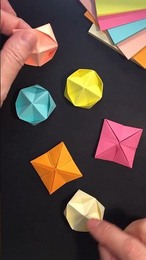 Sticky Note Origami - Easy Fidget toys #shorts #short #origami #origamicraft