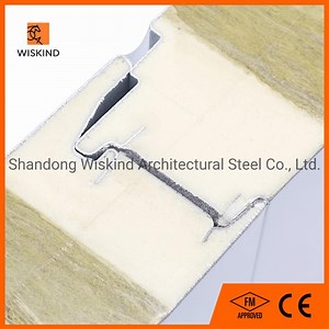 [Hot Item] Low Cost Patented B1 Fireproof Insulation Rock Wool Composite Board for Cladding System Envelop System