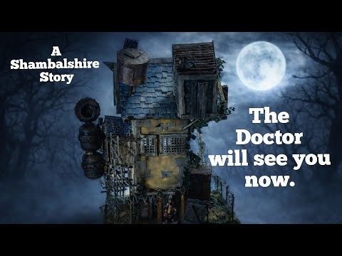 Making a house out of foamboard.