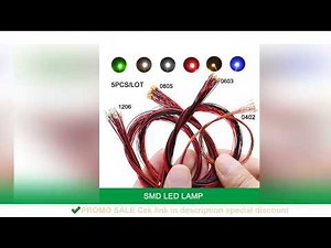 DIY Micro SMD Led Lamp Wired Led 0402 0603 0805 1206 Pre-soldered Micro Litz Wired Chip 20cm 3V Rail
