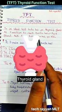 Thyroid function test (TFT)blood test||#labtechnician #pathology #thyroid