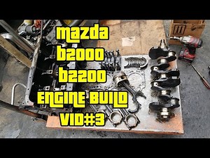 Mazda b2000 b2200 2.0 2.2 engine removal , mazda b2000 engine rebuild vid#3