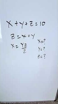Find x, y, z (10th Grade Math)