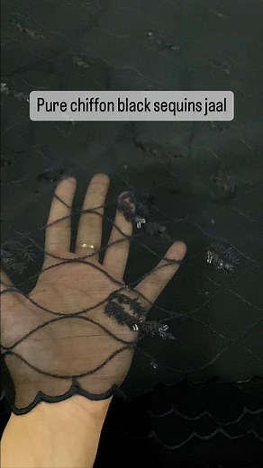 BLACK SEQUINS EMBROIDERED ARTICLE! Can be customised as saaree/shirt/dupatta! Get your hands on this beautiful sequins Jaal embroidered chiffon article and SLAYYY!!! For order 03182042451 #dupatta #dupattas #dupattalove #chiffondupatta #netdupatta #designerdupatta #dupattaswag #dupattapakistan #cottondupatta #dupattasetting #embroidereddupatta #wrapandgo #purechiffondupatta | Wrap & Go-The Vogue Store