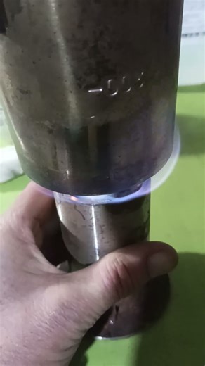 Heating water with on ceramic wool - Bio Fuel