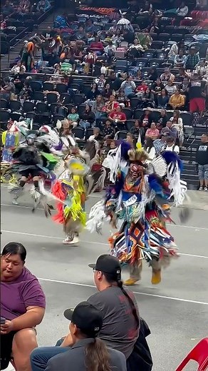 fancy dancers steps into the sunlight with pure joy bursting from every move🪶 #indigenous #powwow