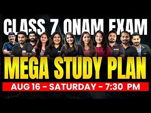 Class 7 Onam Exam | Mega Study Plan | Exam Winner