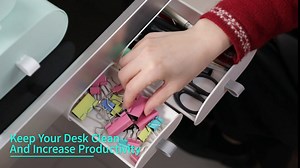 bakedbanana Hidden Self-Adhesive Under Desk Drawer/Storage Drawers Slide-out Small White Great for Office School Kitchen Home/Plastic Organizer (White,Small)