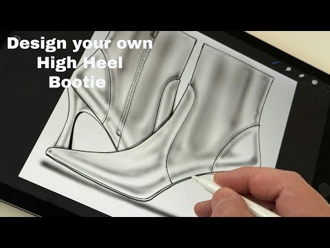 Design your own High H #footwearsketching #shoesketch #ipadpro #procreate #fashiondesign