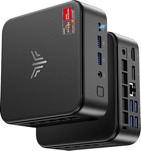 NiPoGi Mini PC 32GB DDR4 1TB SSD, AMD Ryzen 5 7430U(Bis zu 4.3GHz,8C/16T) Micro Desktop Computer Für Büro/Heimkino/Meeting/Business/Trip【Wifi6/Bluetooth5,2/DP+HDMI+USB-C】