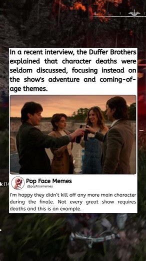 Duffer Brothers Prioritize Childhood over "Bloodbath" in Series Finale! #StrangerThings