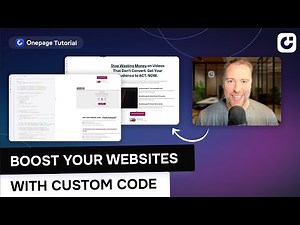 Take Your Onepage Website to the Next Level with Custom Code (Step-by-Step Tutorial)