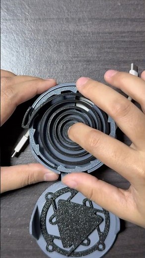 3D Printed Retractable Cable Organizer #3dprinting