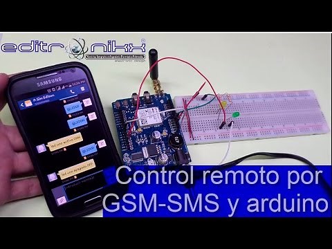 Control remoto por GSM SMS y arduino, GSM SMS Remote Control and arduino