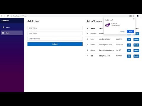 Dotnet Core Blazor Webassembly and MongoDB Fullstack PWA | SPA | REST API | MongoDB | Blazor Client.