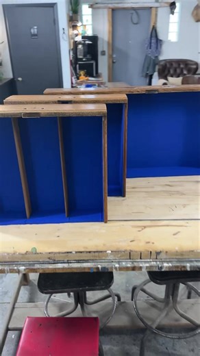 Little sneak peeks are fun…. And so is this ultra rich royal Blue we choose for the felt lining of the drawers to our buffet project. Classy…. indeed. 👑👸✨🌟 This transformation will be one for the books! | Restoration Reserve