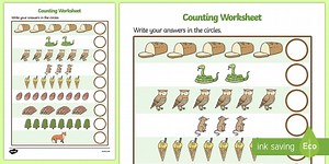 Woodland Creature Counting Sheet