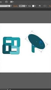 F Letter Logo Design Illustrator #illustrator #logodesign #graphicdesign #shorts #tutorial