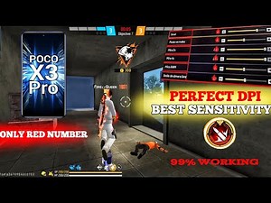 Poco x3 pro best sensitivity settings with 99% headshot rate⚡||🎯poco x3 pro dpi setting for headshot