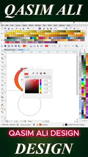 Creative Flower Logo in CorelDRAW #shorts #logo #design #coreldraw #graphicdesign #graphicarts