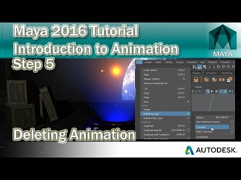 #5 How to delete animation in Maya 2016 | Maya Animation Tutorial