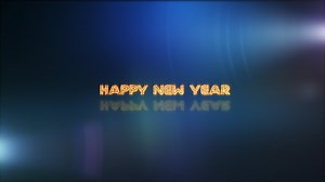 Happy New Year Cinematic title abstract background