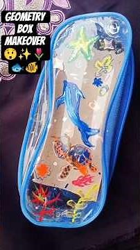 Geometry box makeover 😲🐟🐠✨#sealookpainting#holder #toptranding #viralshort